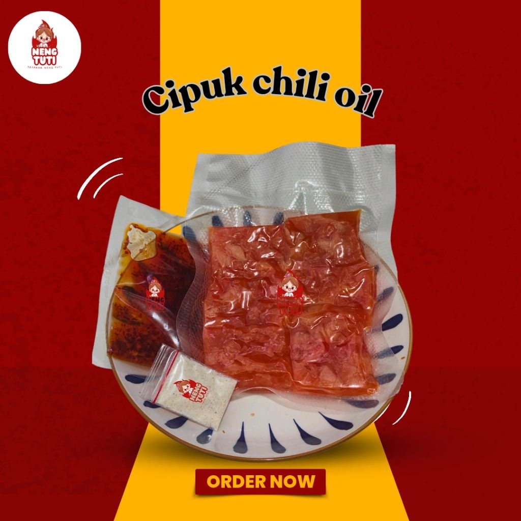 Jual cipuk chili oil / cipuk cili oil / cipuk viral / jajanan neng tuti ...