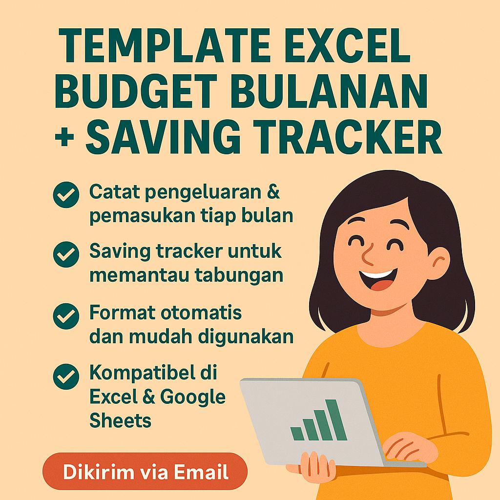 Jual (37) Template Excel Budget Bulanan + Tabungan Tracker - Catatan ...