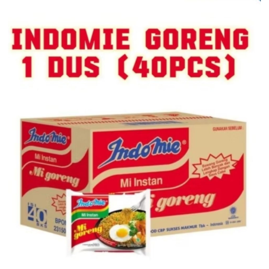 Jual INDOMIE GORENG SATU DUS 40 PCS | Shopee Indonesia