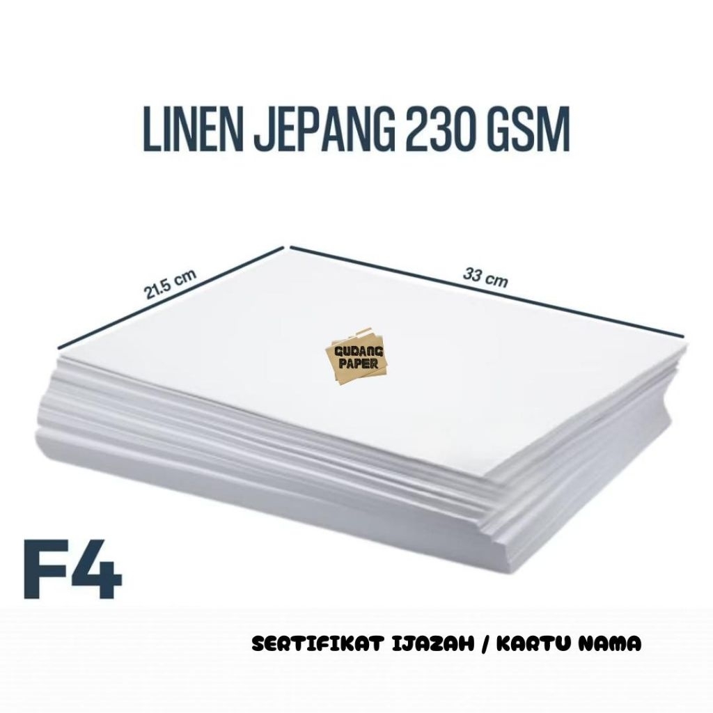 Jual Kertas Sertifikat F4 Linen isi 50 lembar / Kertas Piagam Linen F4 ...