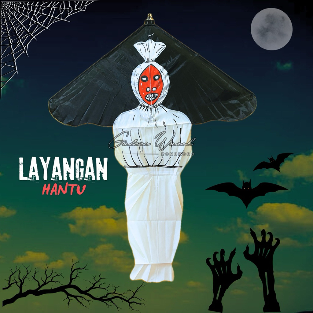 Jual [BARU] LAYANGAN POCONG SERAMMM Model Terbaru Bahan Kain Parasit ...