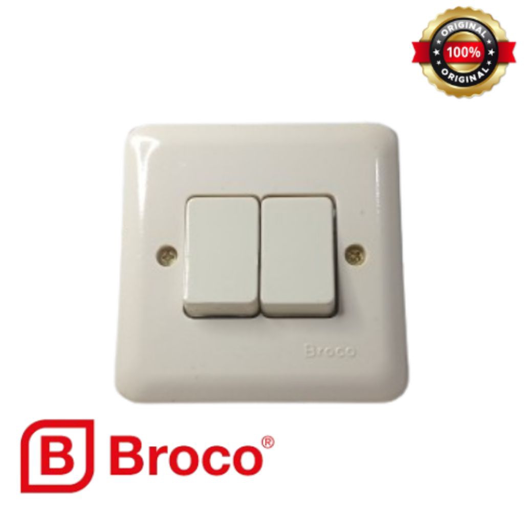 Jual Broco saklar seri 2 / saklar broco / saklar ganda broco / saklar ...