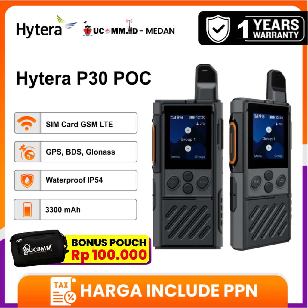 Jual HYTERA P30 P 30 P-30 HT POC Radio Handy Talky GSM LTE Original Garansi Resmi Hytera 1 Tahun ...
