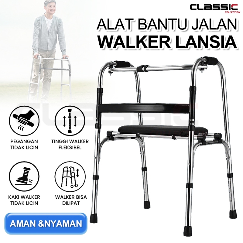 Jual Walker Tongkat Jalan Orang Tua Lansia Standard Digunakan Untuk ...