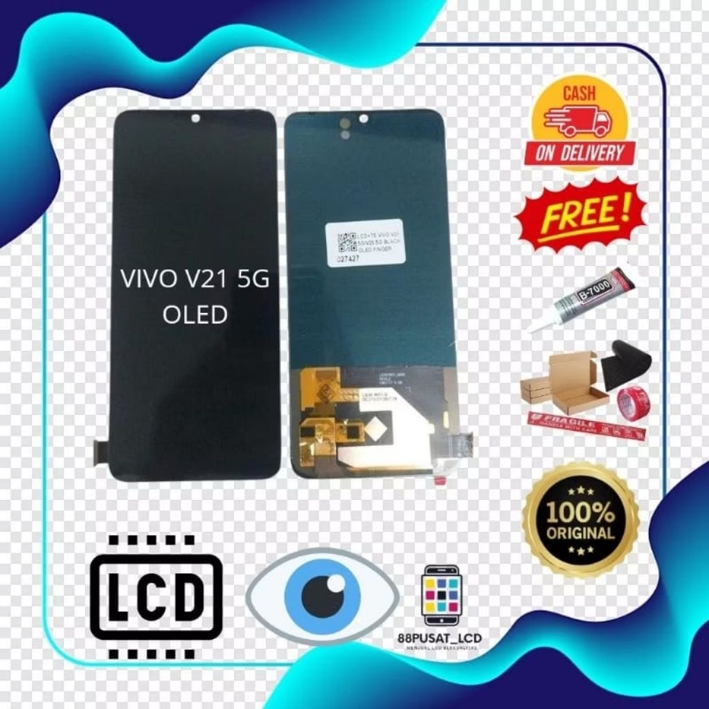 Jual LCD FULLSET AMOLED V21 5G / V25E / V25 5G ORIGIN TOUCHSCREEN LCD ...