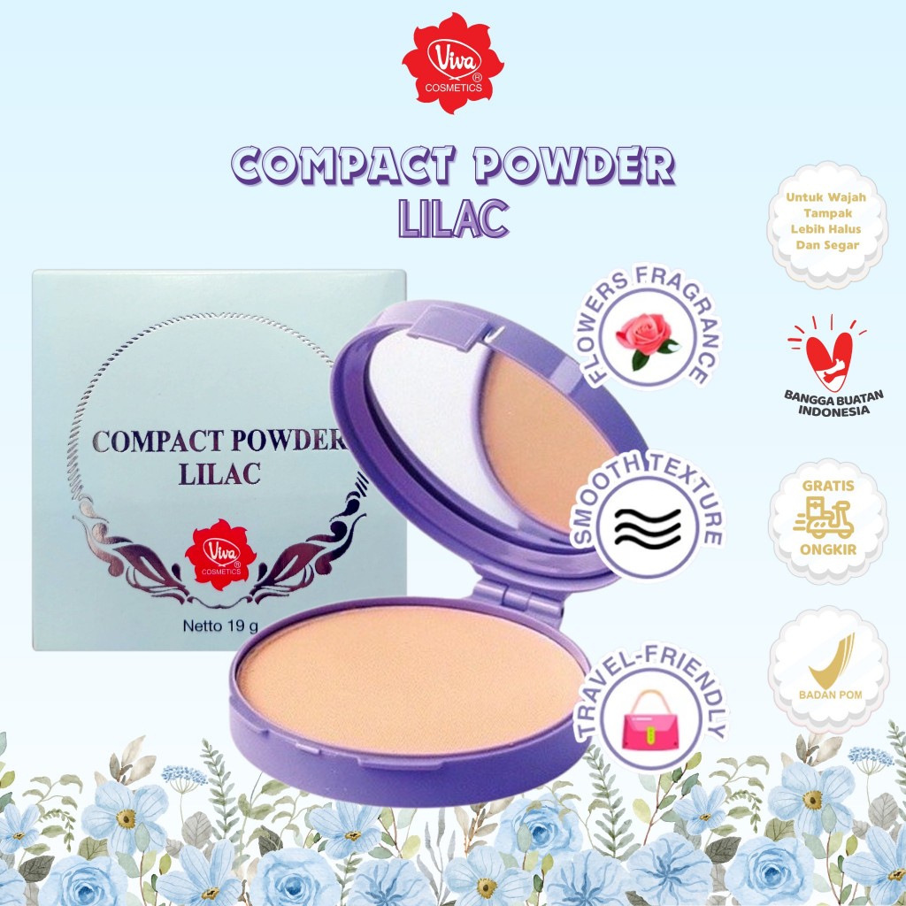 Jual VIVA Cosmetics Compact Powder LILAC 19gr | Shopee Indonesia
