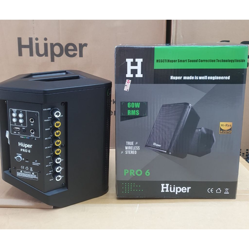 Jual Speaker Portable Huper Pro6 PA System Bluetooth Huper Pro 6 ...