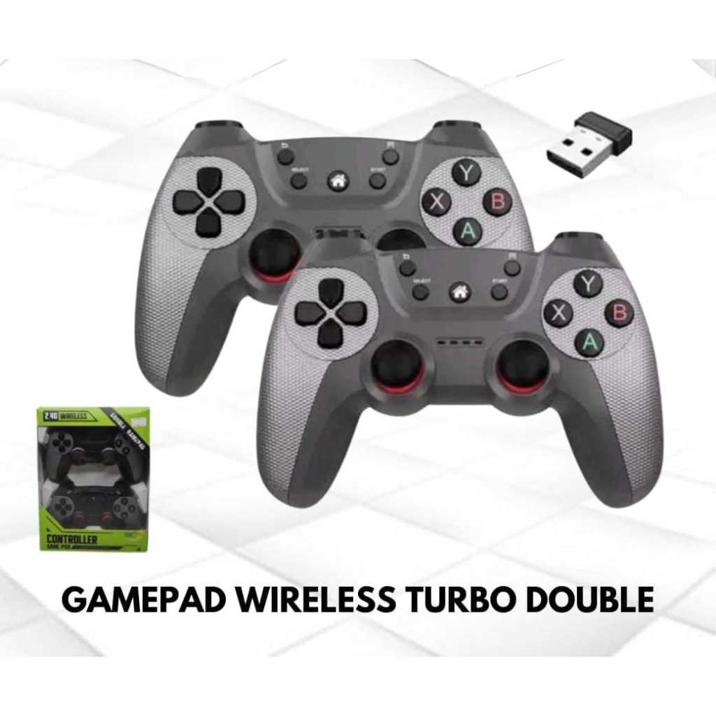Jual Gamepad Double Wireless Turbo - Joystick PC Controller Gaming ...
