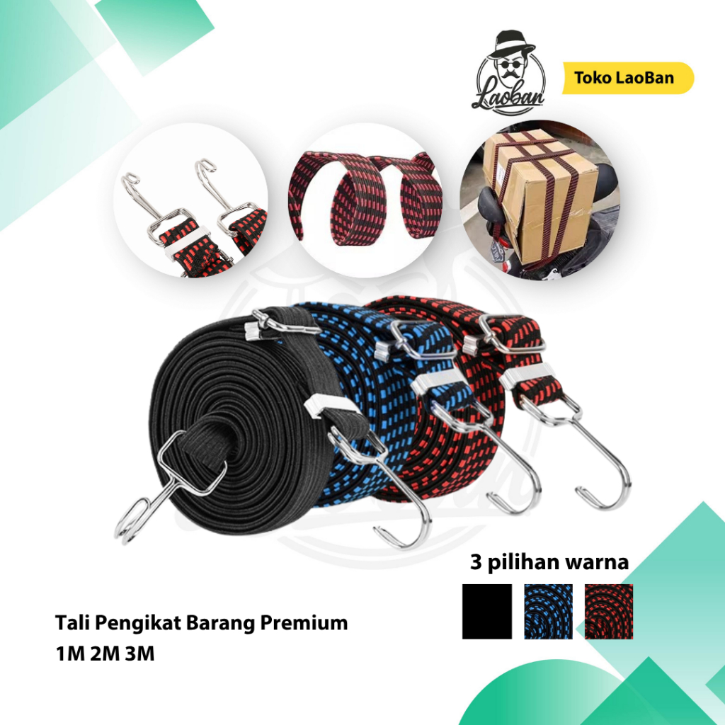 Jual Tali Pengikat Barang Bagasi Motor - Tali Bagasi Motor - Tali ...