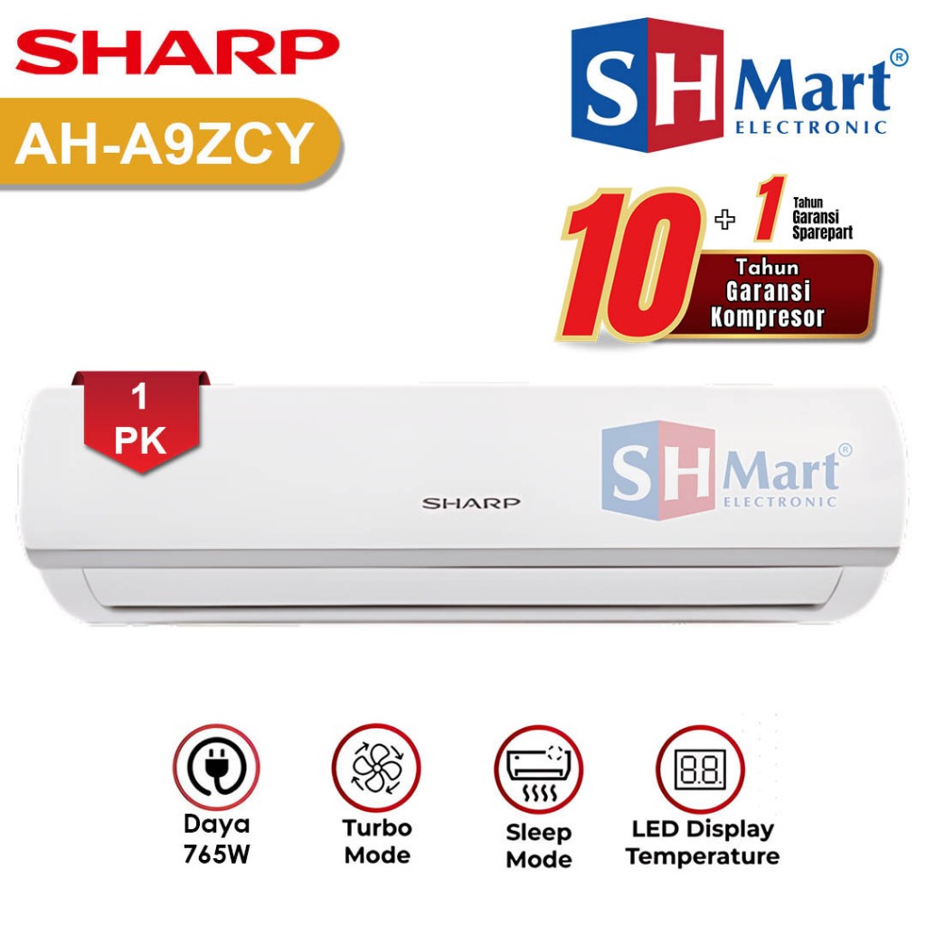 Jual AC 1 PK SHARP AH-A9ZCYN / 9ZCYN GOLD FIN NEW 2022 INSTAN GARANSI RESMI (MEDAN) | Shopee ...