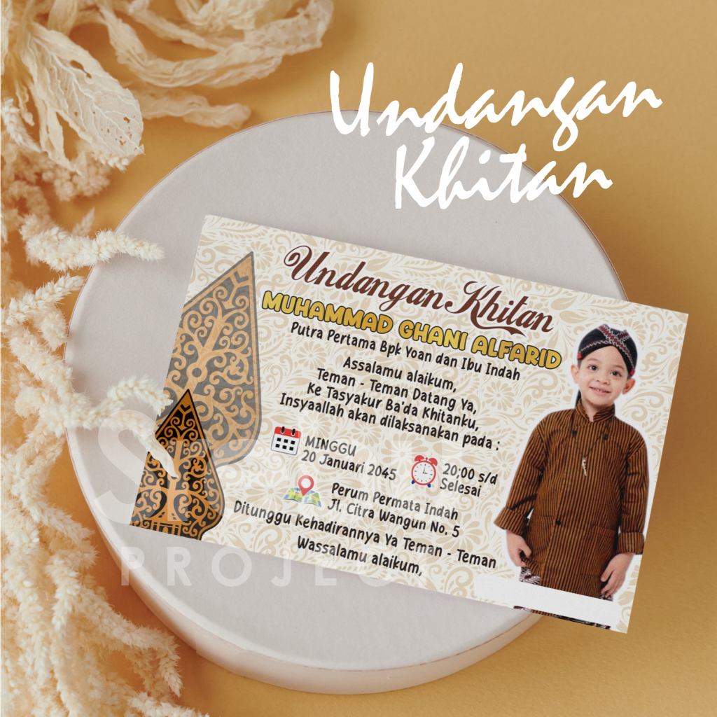 Jual Undangan Khitan murah CUSTOM DESAIN | Shopee Indonesia