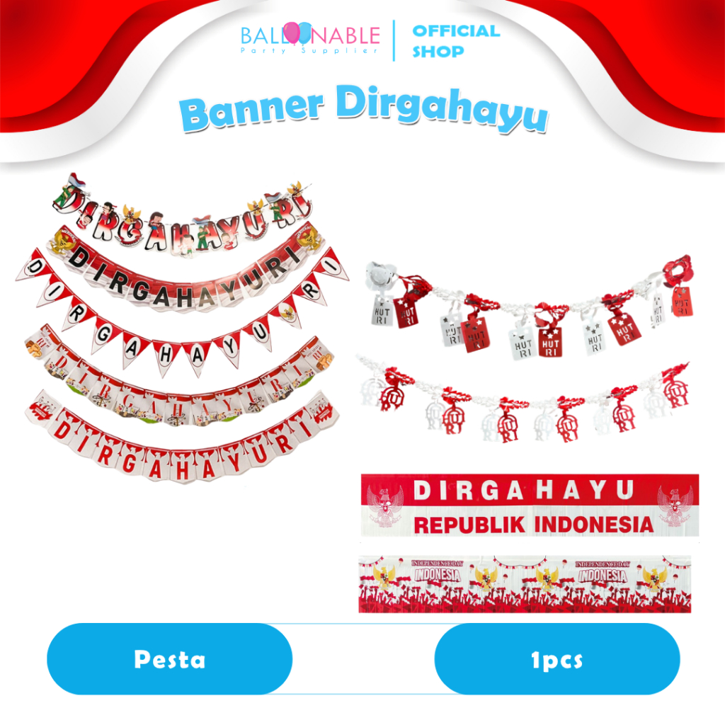 Jual Banner dirgahayu RI / Banner Kemerdekaan / Banner 17 Agustus ...