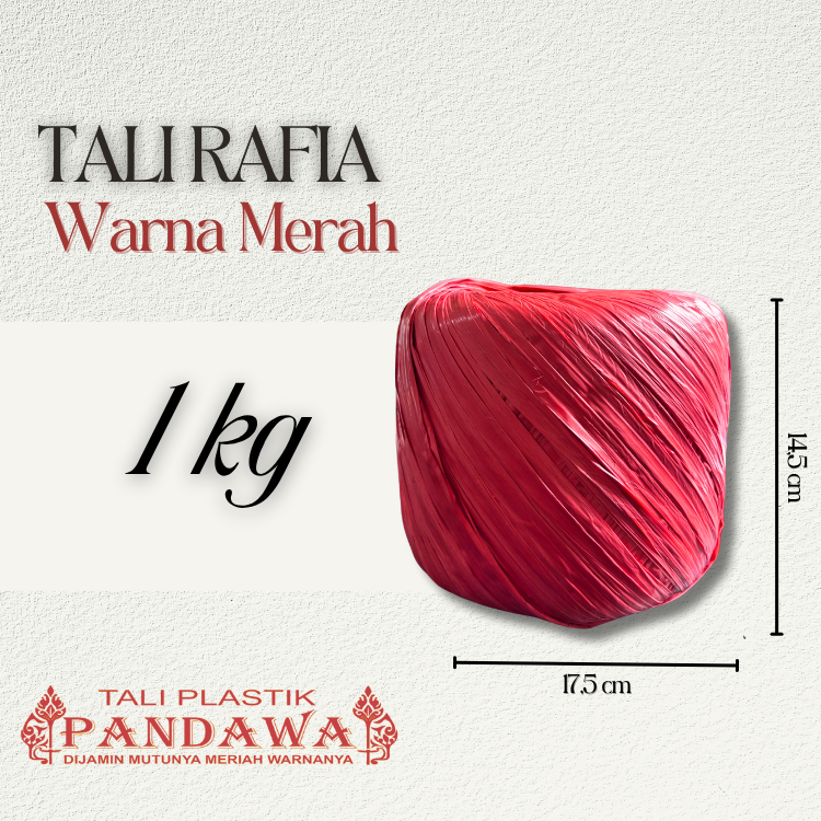 Jual Tali Rafia Pandawa 1 Kg | Warna Merah, Biru, Hijau, Kuning | Tali ...