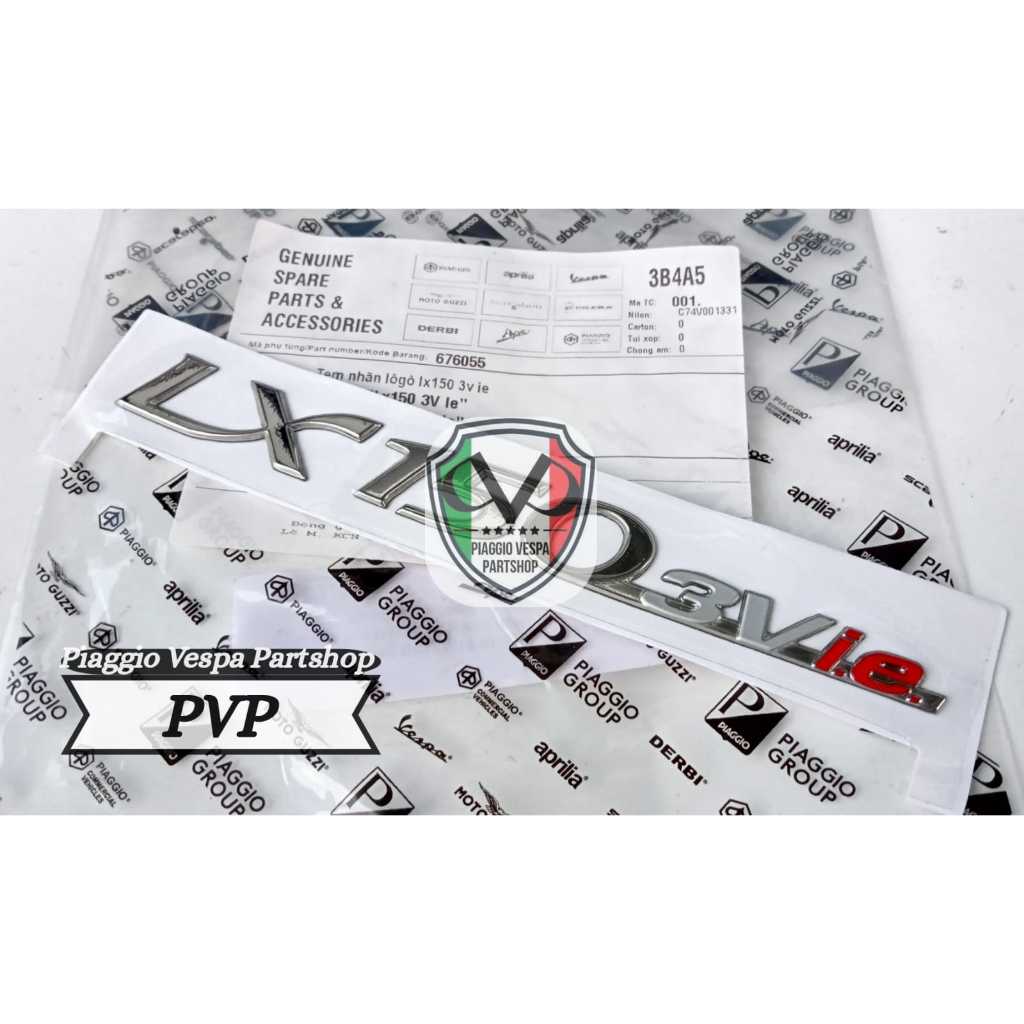 Jual Sticker Emblem Vespa LX 150 3V ie Original Piaggio Vespa ( 676055 ...