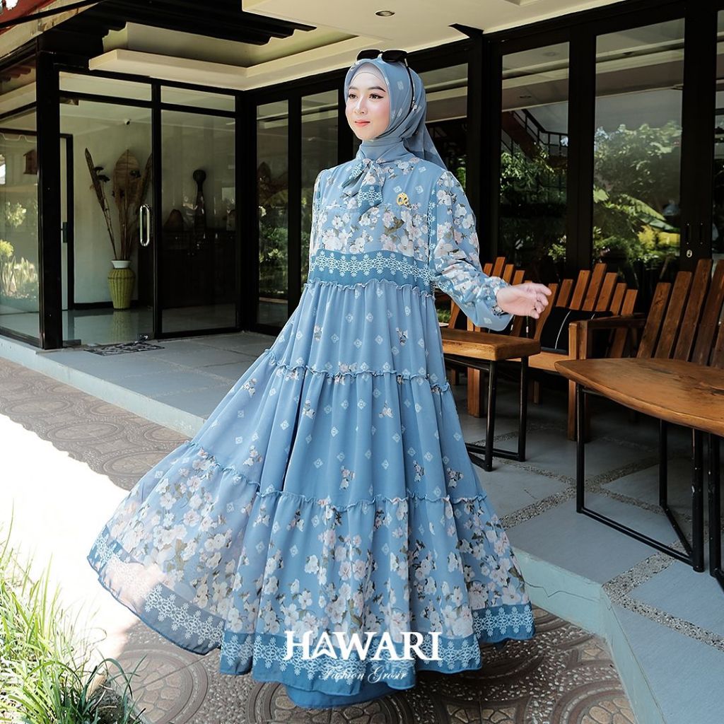 Jual HAWARI - Set Hijab SABRINA Gamis Muslim Lebaran Hari Raya 2025 ...