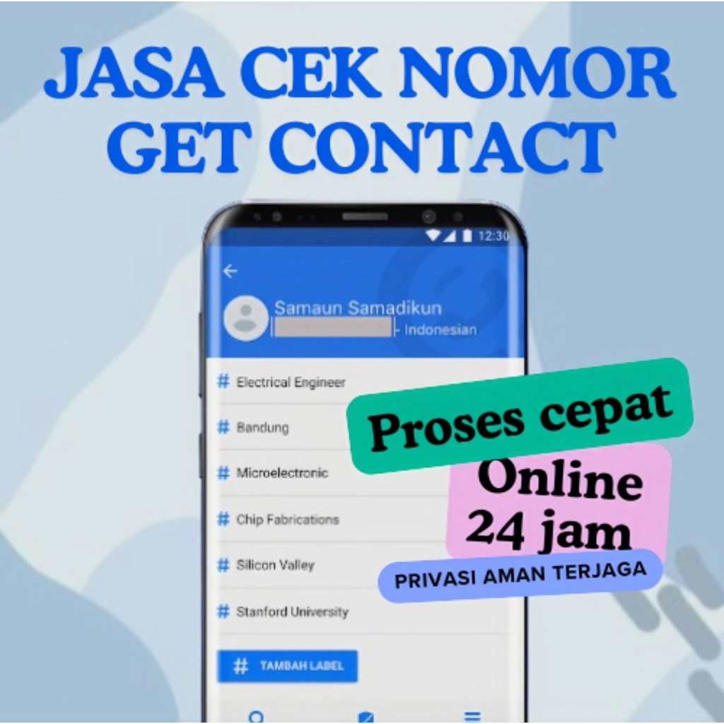 Jual Jasa cek nomor via get contact(gtc) | Shopee Indonesia