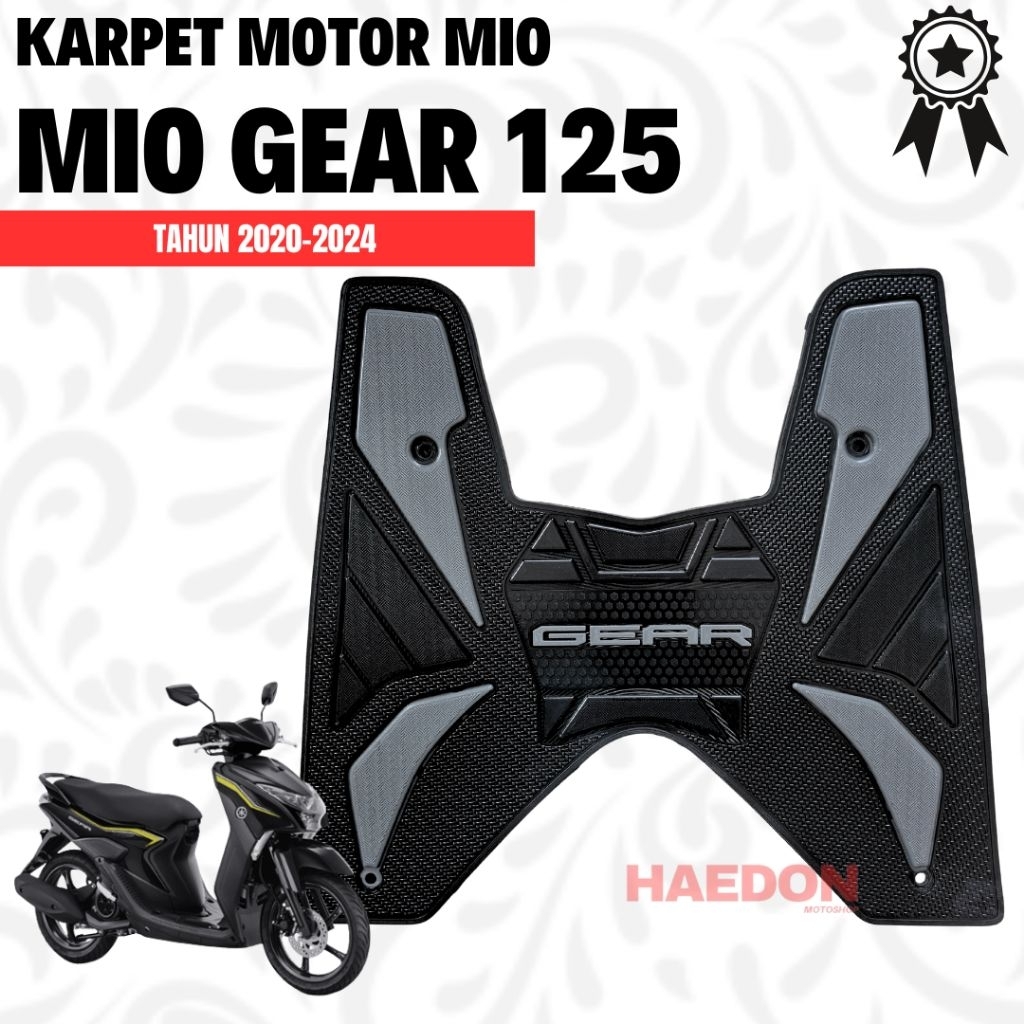 Jual Karpet Motor Mio Gear 125 Bahan Karet Premium Karpet Motor Yamaha ...
