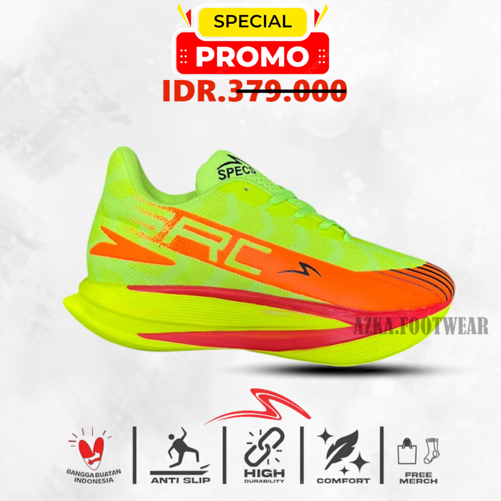Jual Sepatu Specs RC Running Stabilo Orange Ringan & Nyaman - Sport ...