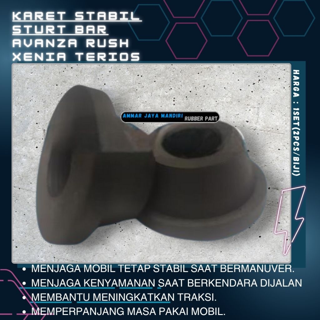 Jual Karet Stabil Strut Bar Stabilizer Belakang Avanza Rush Terios ...