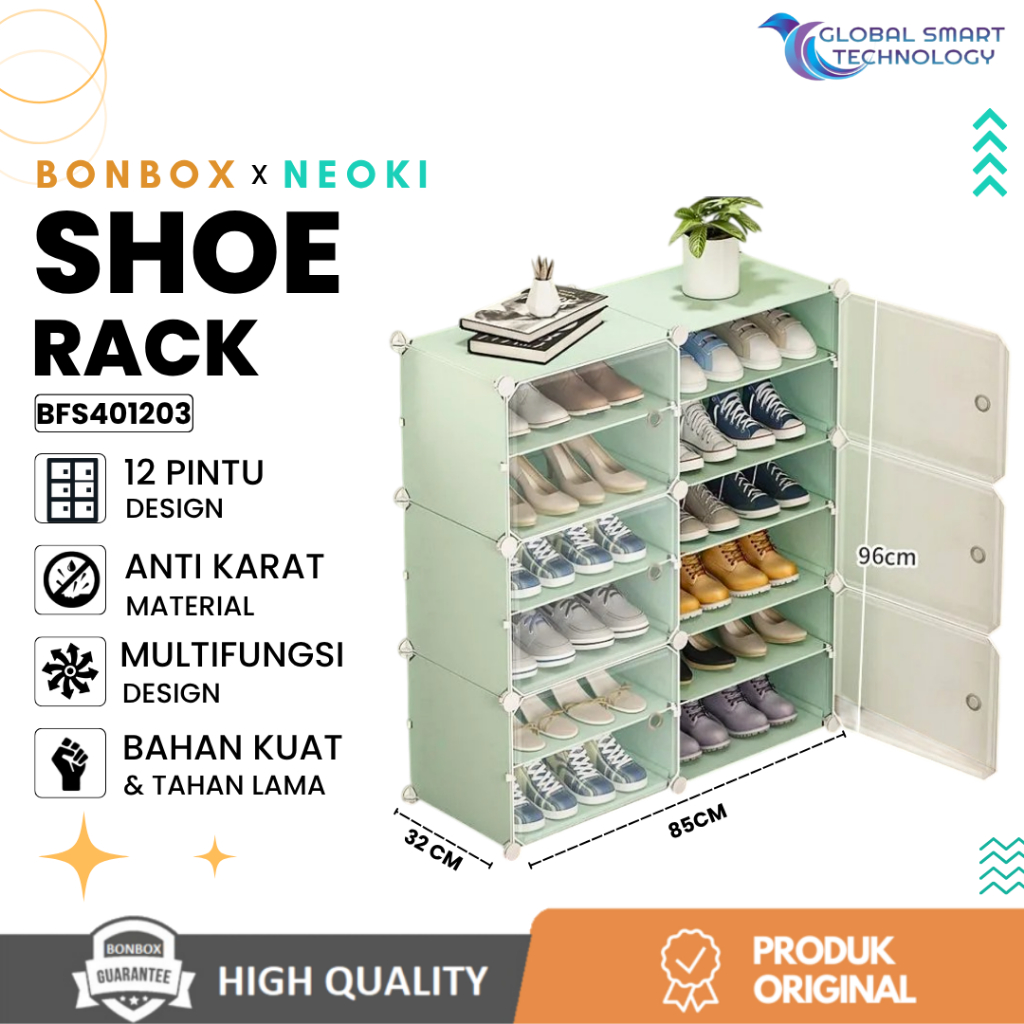 Jual NEOKI x BONBOX BFS401203 | BFS401202 | BFS401201 Shoe Rack ...