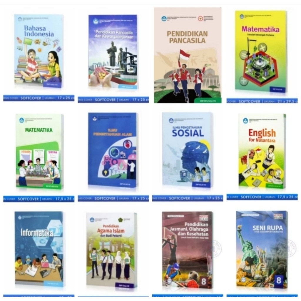Jual ORI harga satuan buku teks siswa Kemendikbud kurikulum merdeka untuk SMP/Mts kelas 8 edisi ...