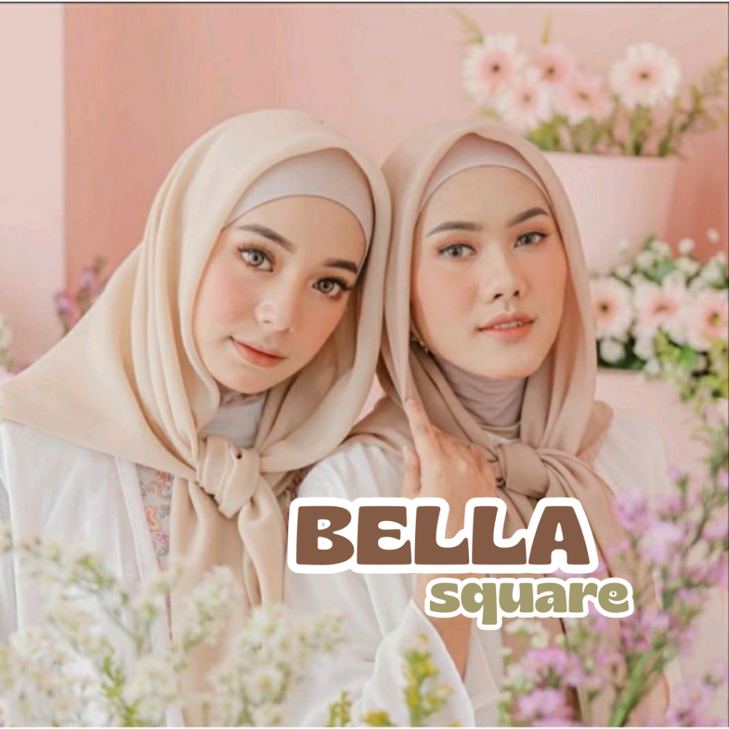 Jual [COD] BELLA SQUARE 50 WARNA HIJAB SEGIEMPAT PREMIUM TERMURAH | Shopee Indonesia