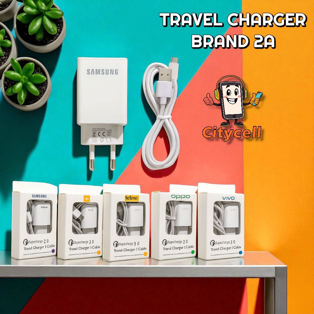 Jual [MICRO USB] Travel Charger 2A 1 USB – Pengisian Cepat dengan Kabel ...