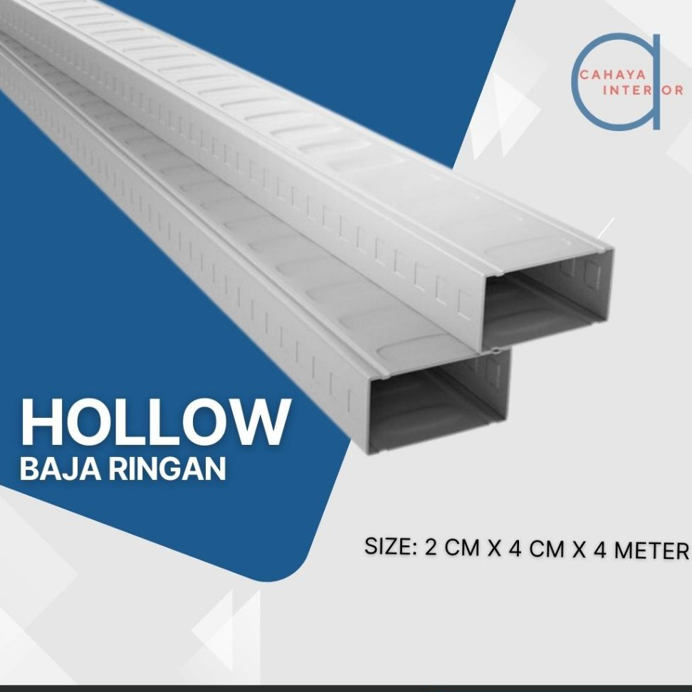 Jual Hollow Baja Ringan 2x4 & 4x4 cm – Panjang 4 Meter | Rangka Plafon ...