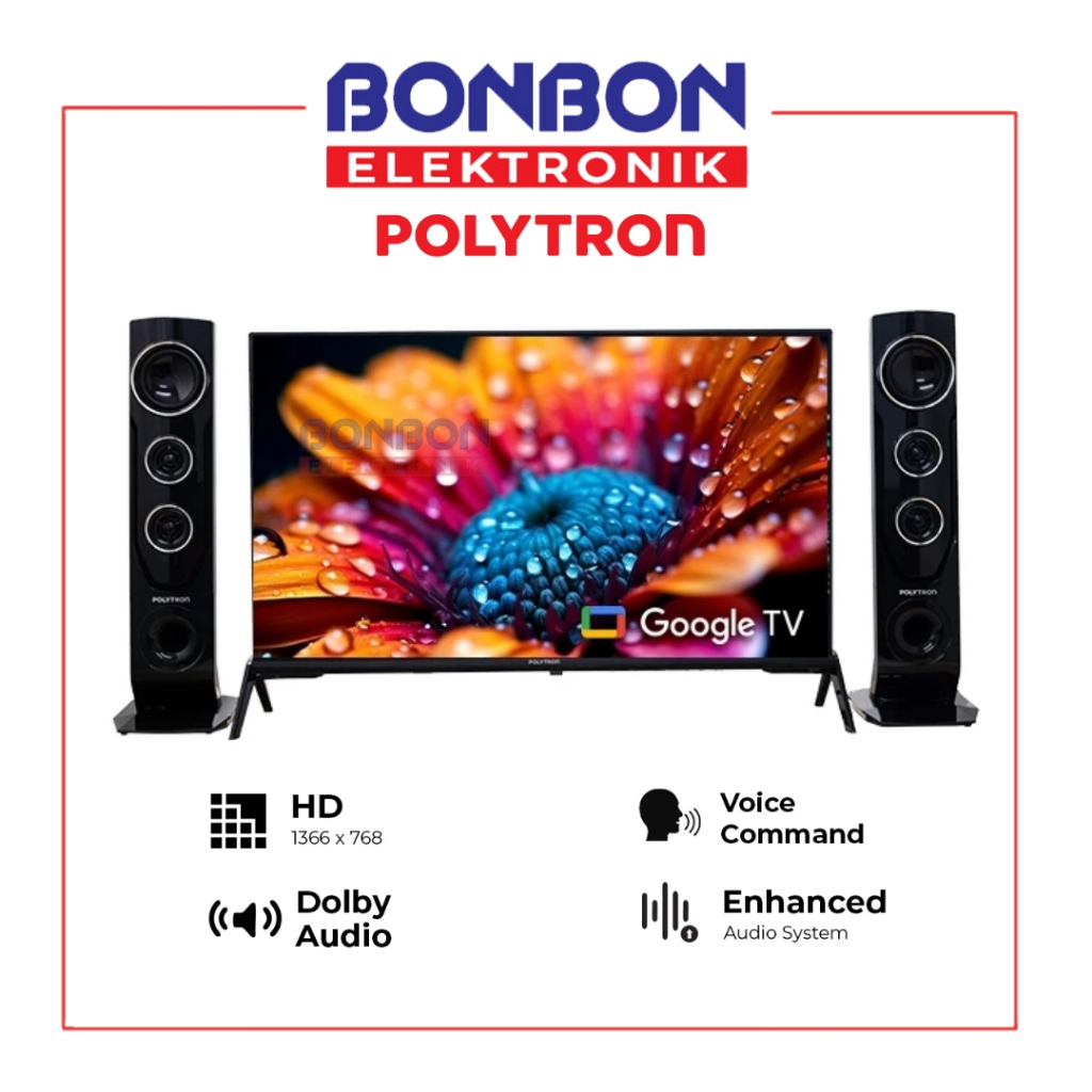 Jual [PACKING KAYU] Polytron LED Smart Google TV 32 inch PLD-32TG5055 / 32TG5055 Cinemax - Tower ...