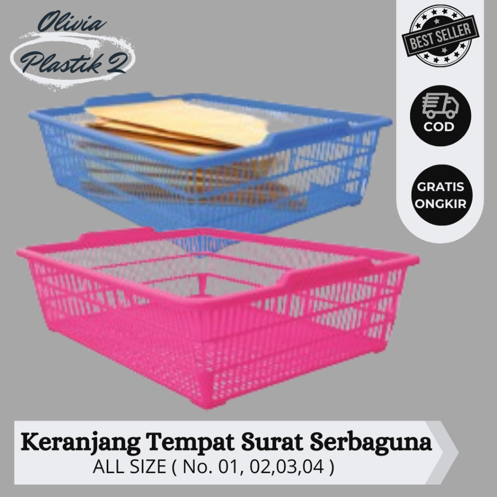 Jual Keranjang Surat Diansari No. 1,2,3,4 Persegi Serbaguna (KHUSUS ...