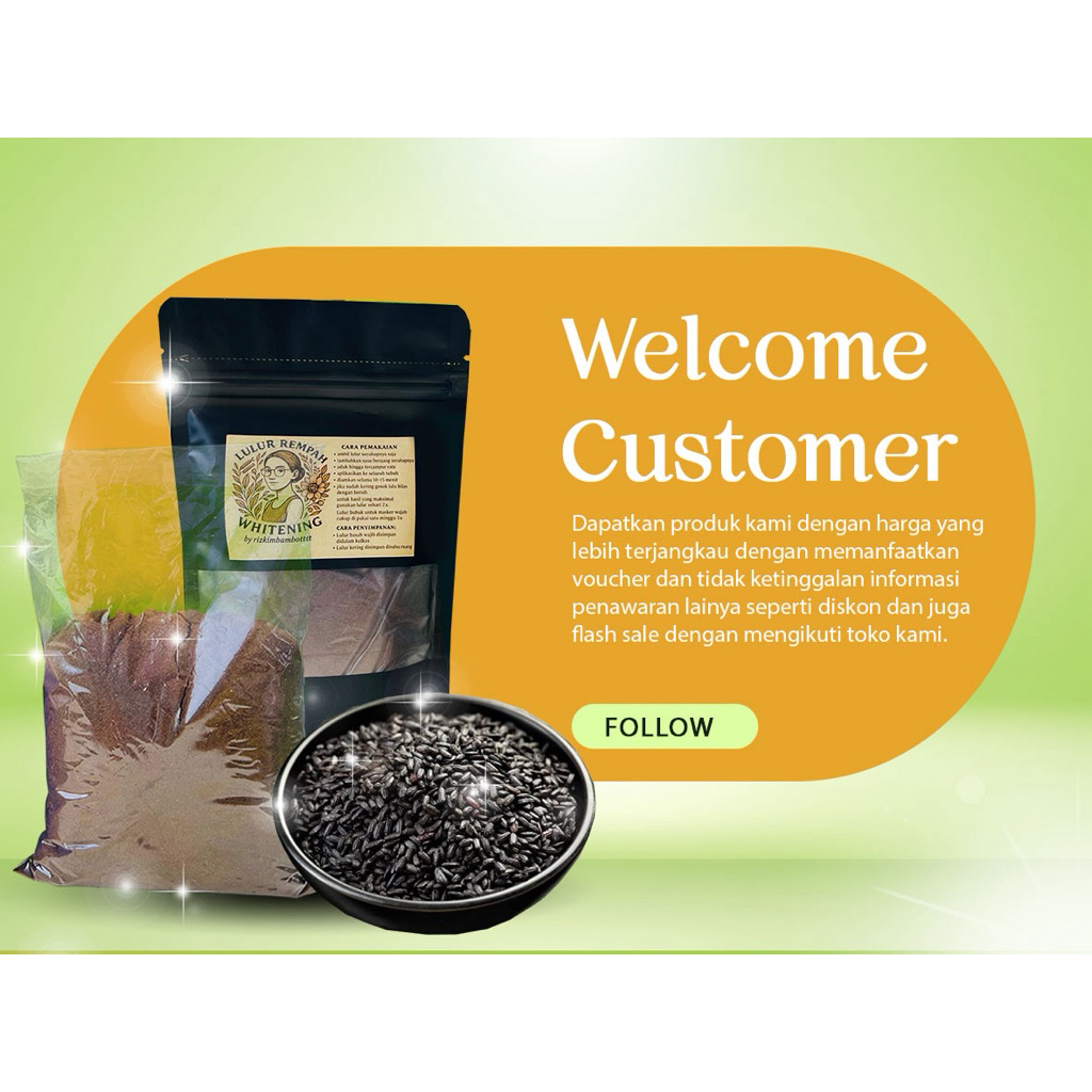 Jual lulur rempah bubuk (kering)/Lulur pemutih/Lulur Bedah lottong ...