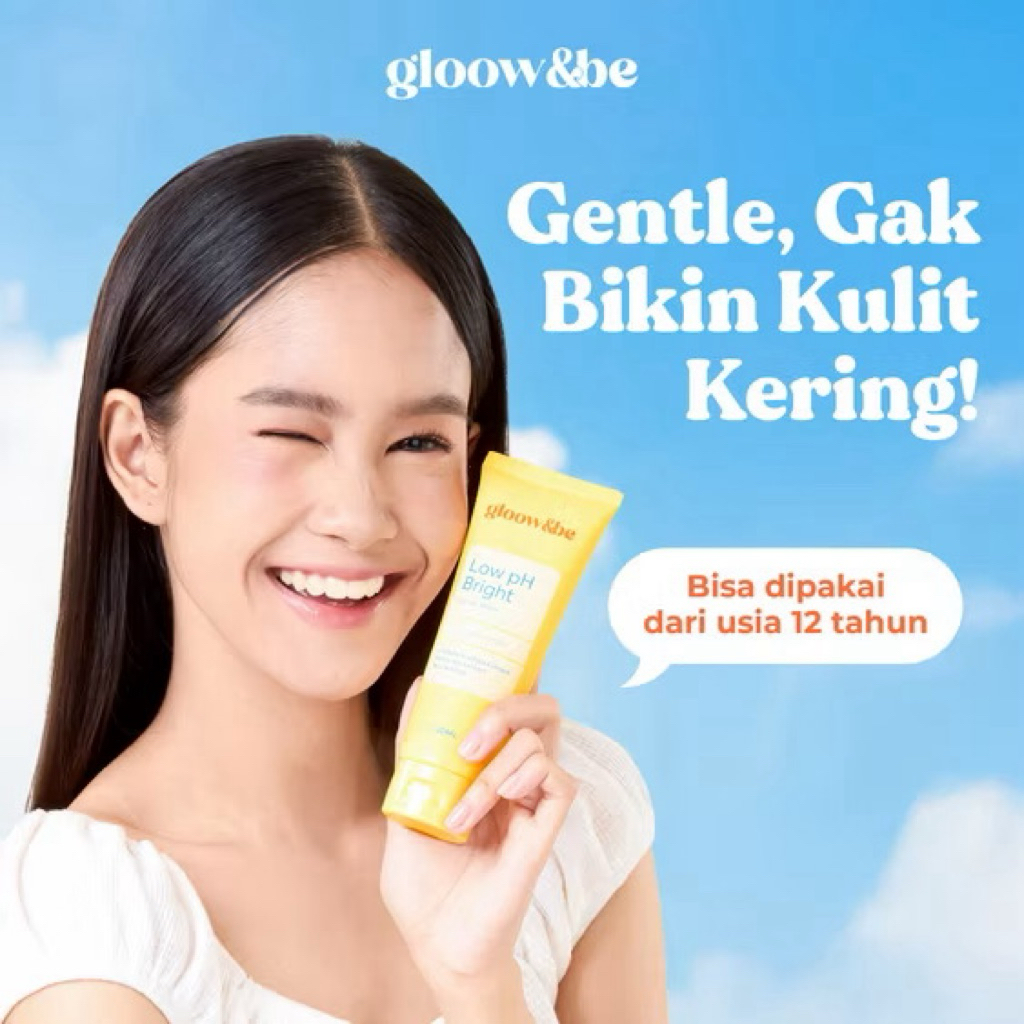 Jual Gloow&be Facial wash Gloow&be Low pH Bright Facial Wash | Shopee ...