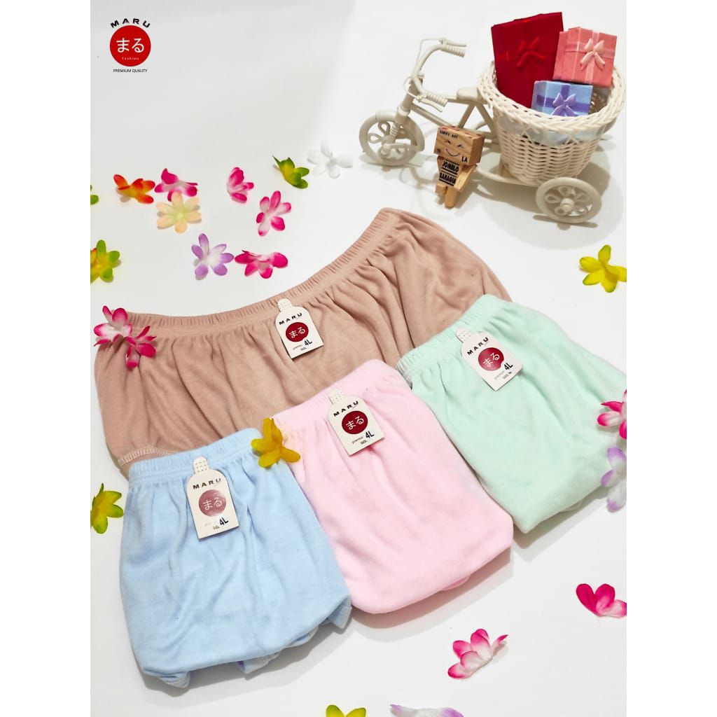 Jual 6 PCS & 12 PCS Celana Dalam Wanita Polos Big Size Dk Halus Jumbo Bumil UK ( L XL 3L ...