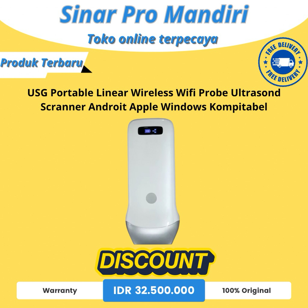 Jual USG Portable Linear Wireless Wifi Probe Ultrasond Scranner Androit ...