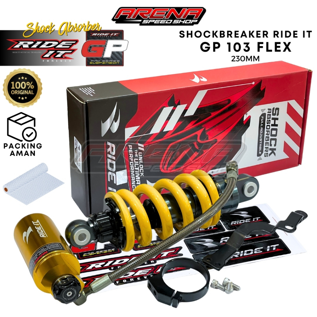 Jual Ride It GP 103 Flex 230mm Mono Shock Sonic Supra GTR 150 Shockbreaker 230 mm Tabung Pisah ...