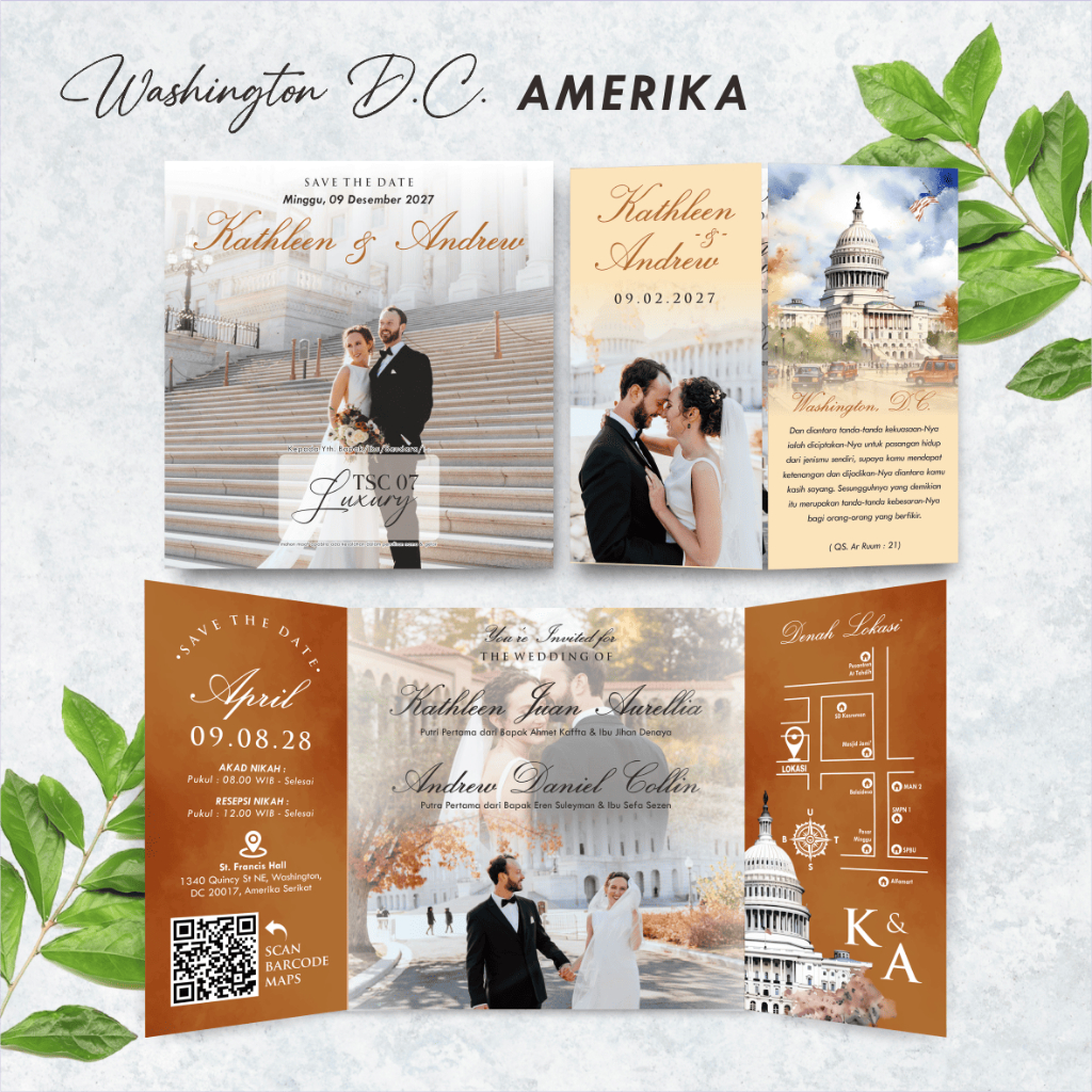 Jual UNDANGAN PERNIKAHAN GLOSSY FULL COLOUR FREE FOTO - UNDANGAN ...