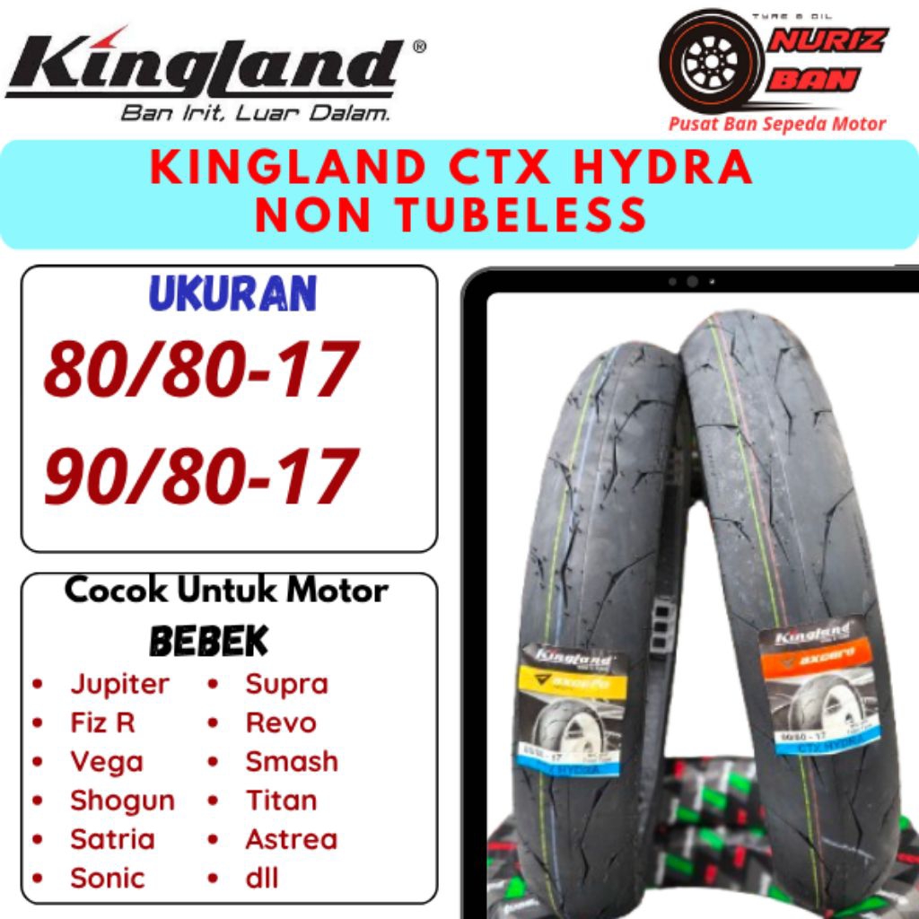 Jual Kingland CTX Hydra Ring 17 (NON TUBELESS) | Shopee Indonesia