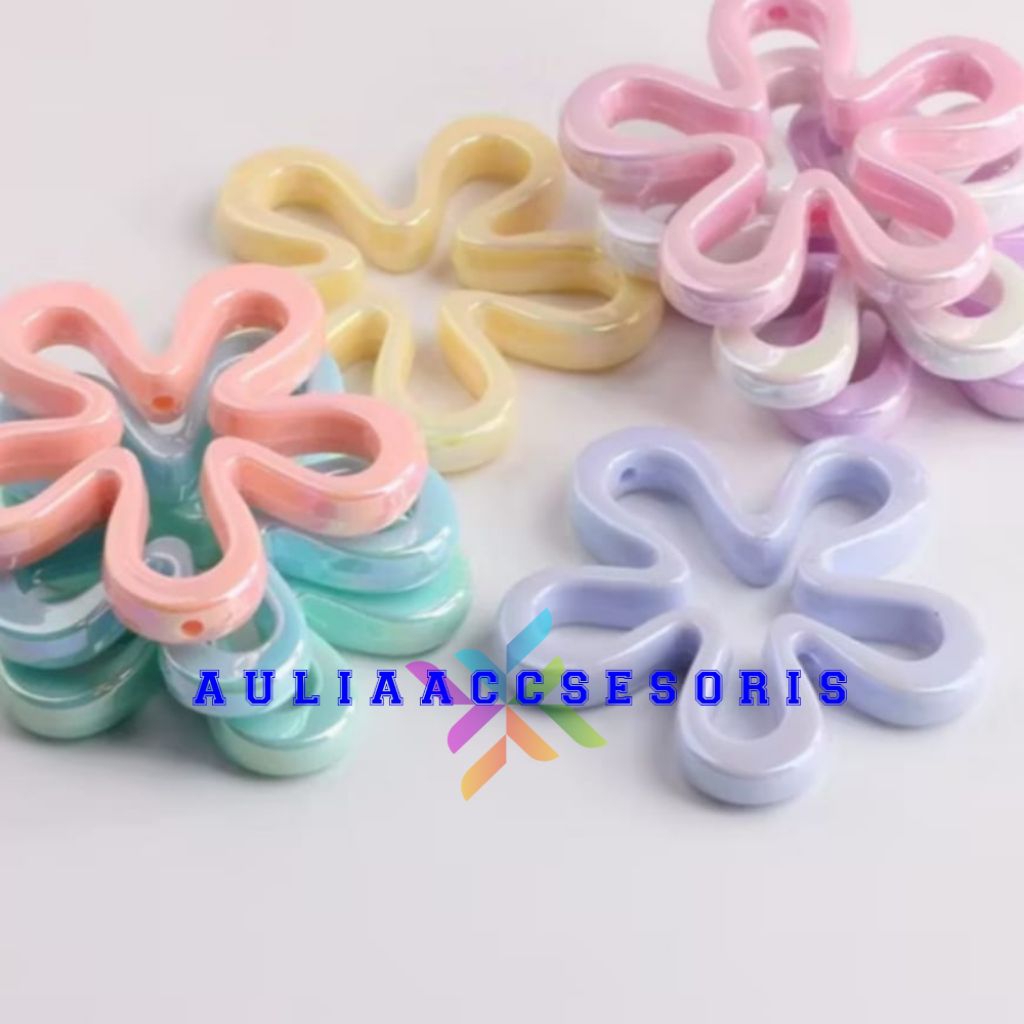 Jual Manik manik Bunga Spongebob Warna Pastel/Ab Ada Dua Varian Warna ...