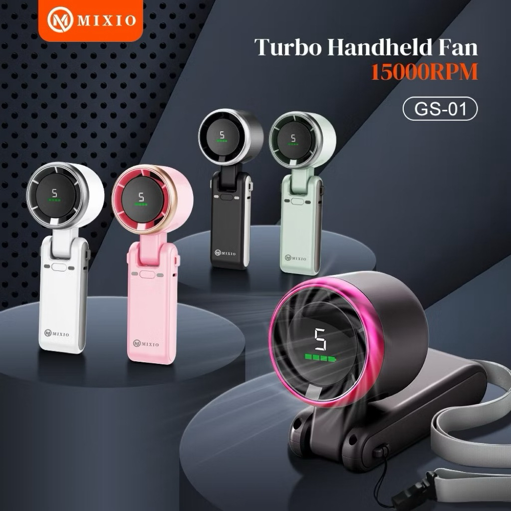 Jual MIXIO GS-01 Kipas Angin Turbo Strong Portable Handheld ...