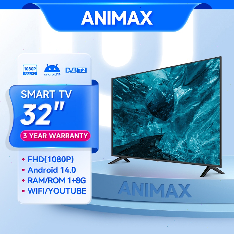 Jual Animax TV Android 32 Inch Smart TV Digital 32 Inch TV LED FHD Android 14.0/OS Coolita FHD ...