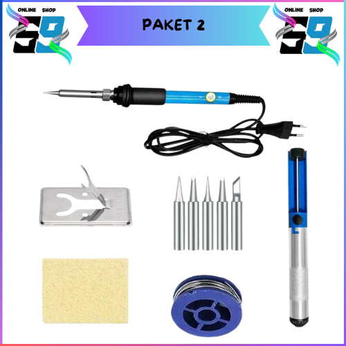 Jual Set Peralatan Solder Kit 60w 220v Solder Listrik 1 Set Komplit ...