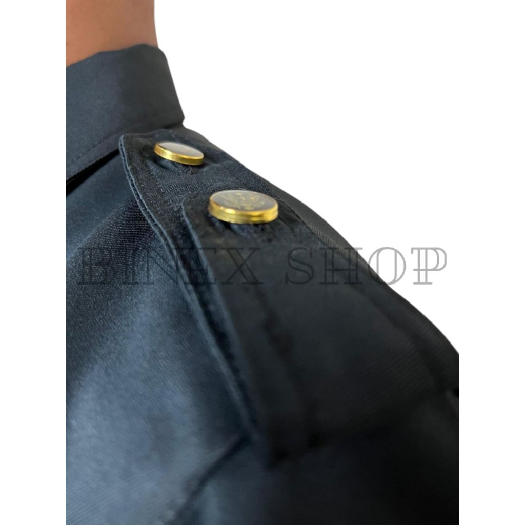 Jual Seragam Safari Security Sekuriti Hitam Lengan Pendek Seragam Supir ...