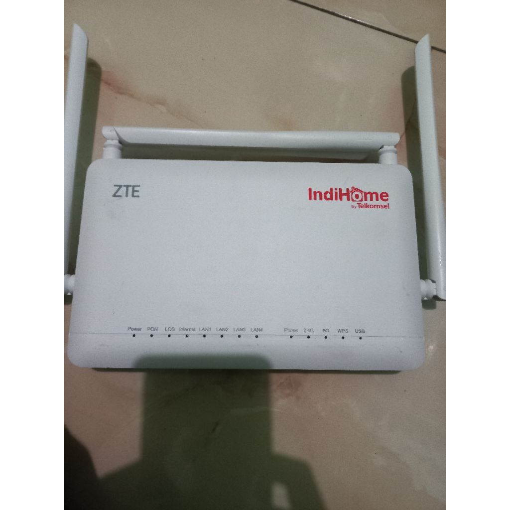 Jual ZTE F6600P 5G ANTEN 4 PORT BIRU + ADAPTOR | Shopee Indonesia