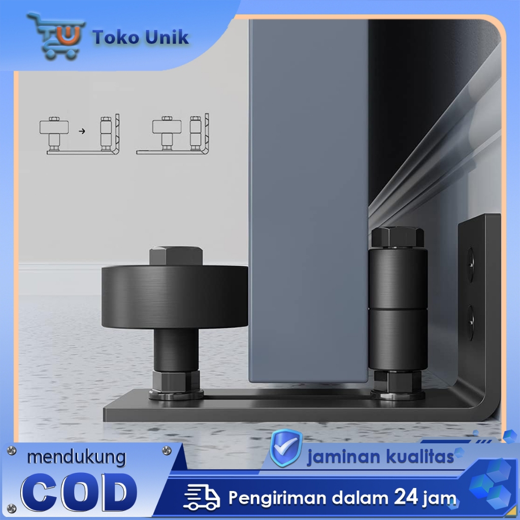 Jual Penahan Pintu Sliding Door Adjustable Sliding Floor Guide Support ...