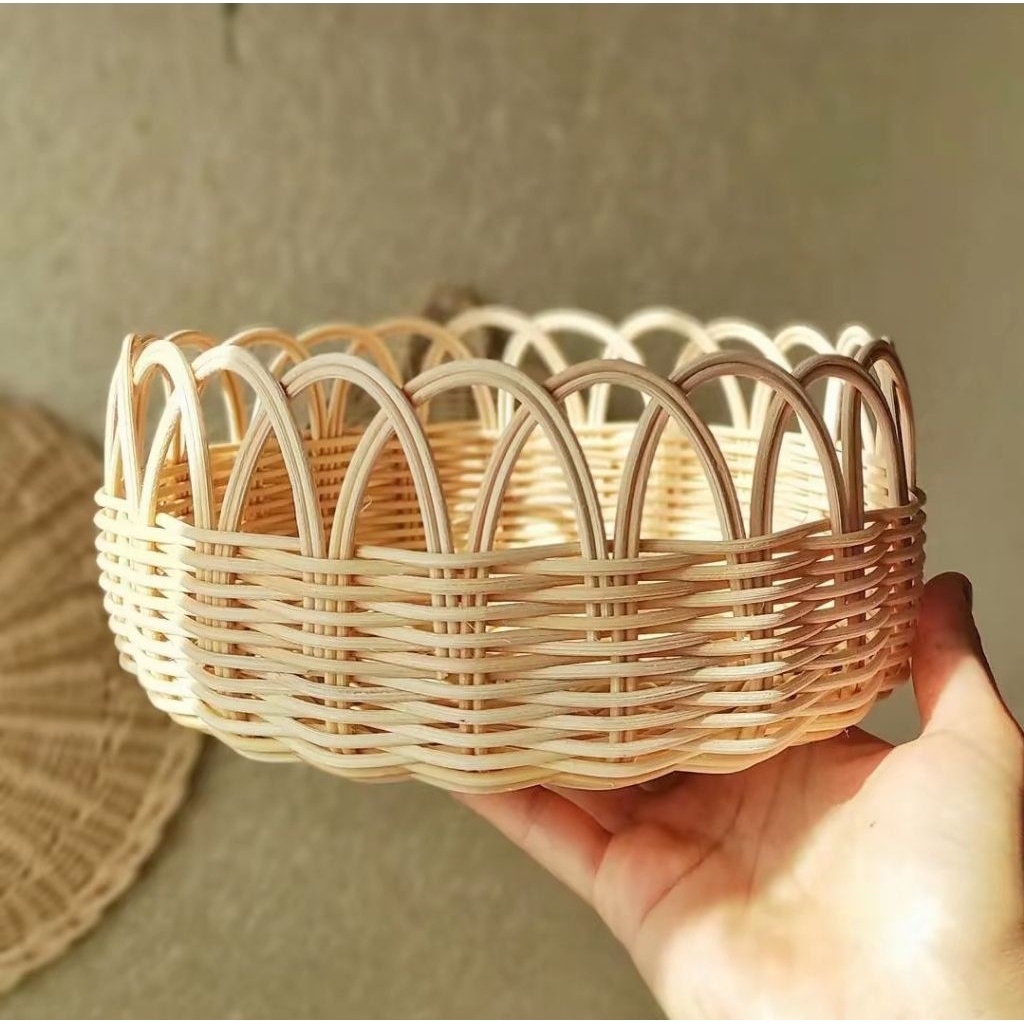 Jual keranjang buah rotan kiring | Shopee Indonesia