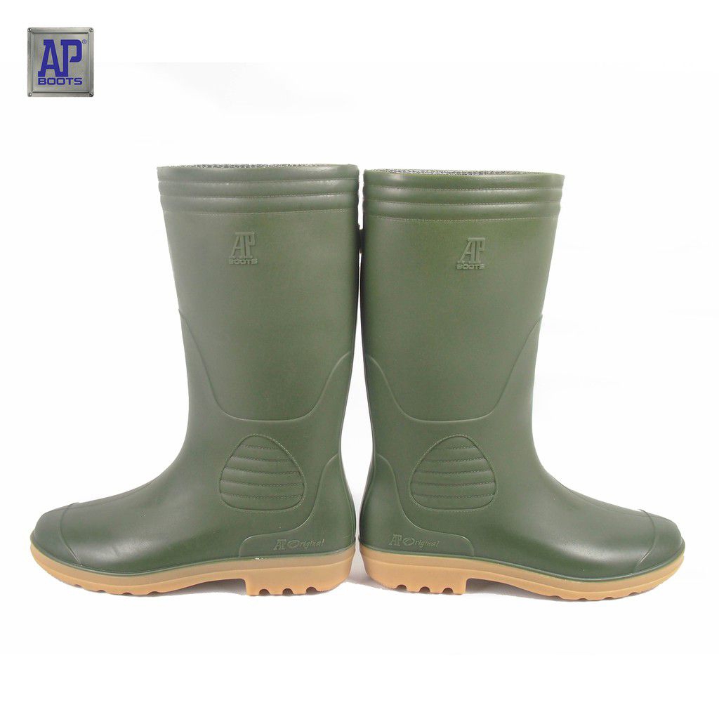 Jual COD sepatu AP boots hijau sepatu boot hijau anti selip ringgan ...