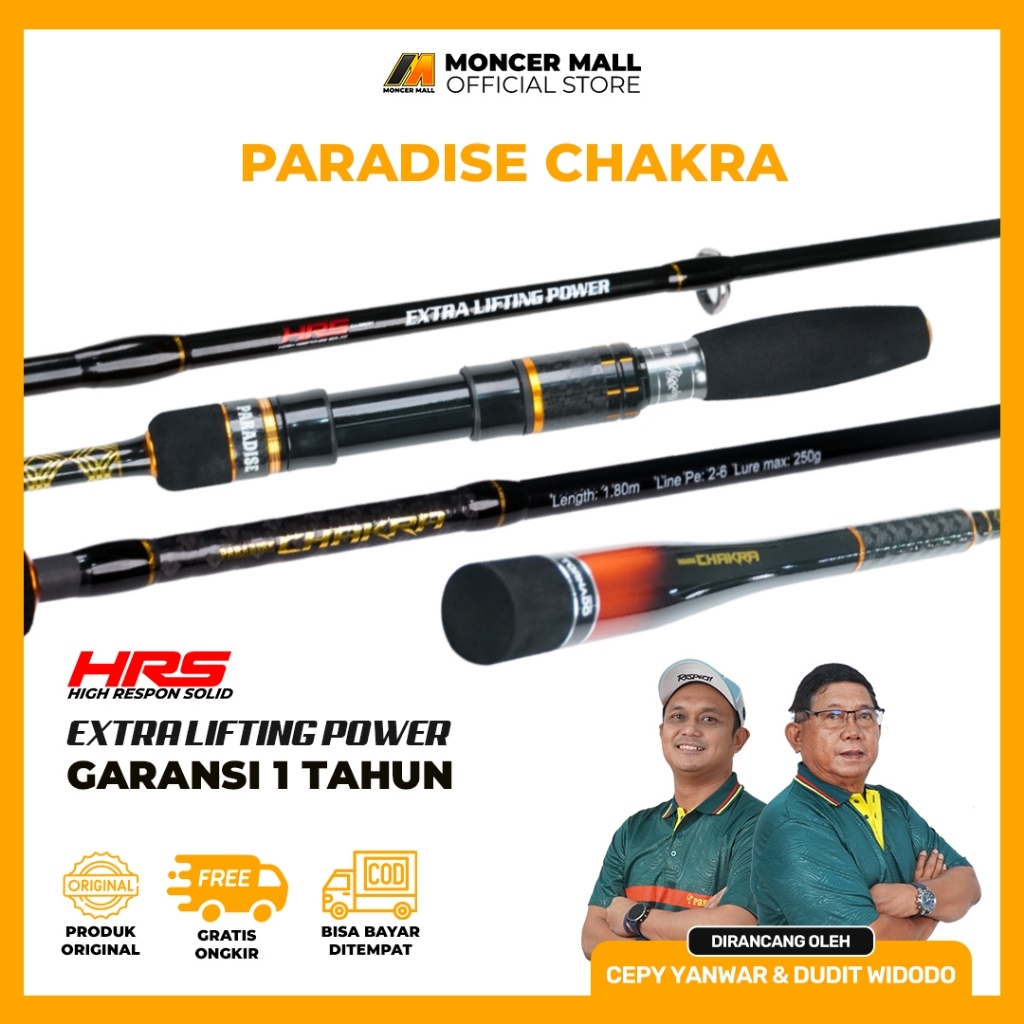 Jual Joran Paradise Chakra Jigging Untuk Dasaran Laut Panjang 180 CM ...