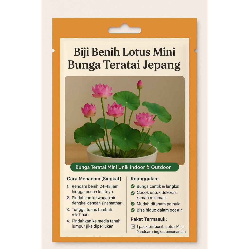 Jual Java Seeds - Biji Benih Lotus Mini Bunga Teratai Ditanam Dalam ...