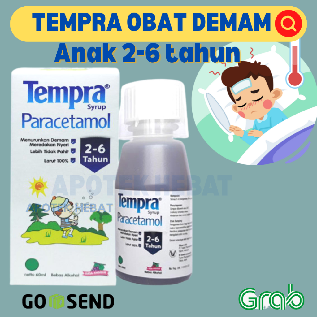 Jual Tempra Sirup Anak 100ml Obat Demam Anak Rasa Anggur Obat Turun ...
