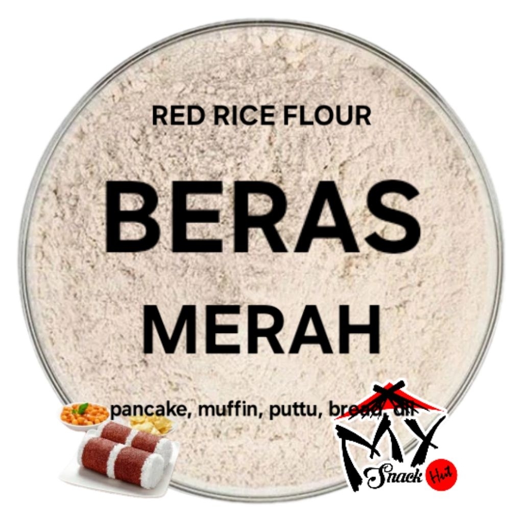 Jual TEPUNG BERAS MERAH 1KG BUBUK RED RICE ABANG MPASI ORGANIK MURNI ...